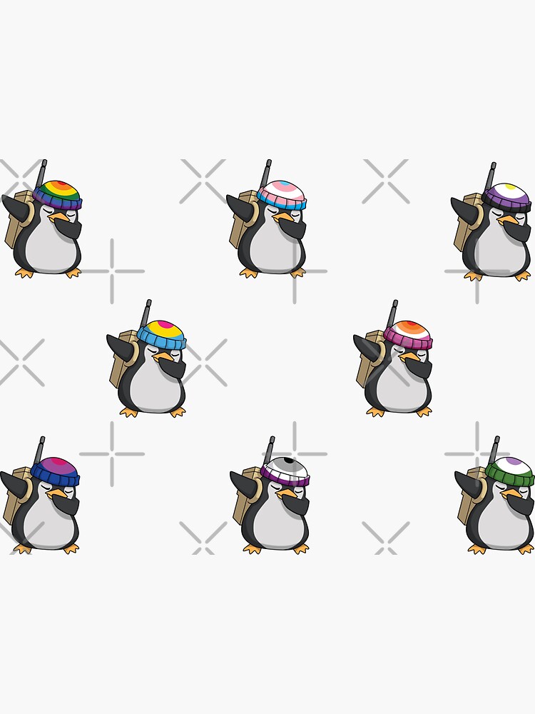 "Dabbing Dan (LGBTQ+ Friendly Hat Colours) Sticker Pack" Sticker for ...