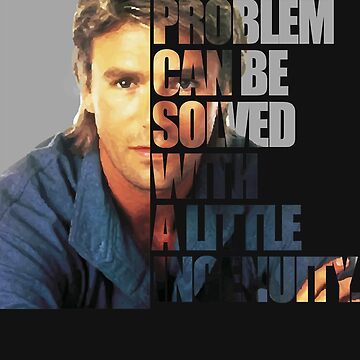 "MacGyver Tee" Greeting Card for Sale by chalkergbaril | Redbubble