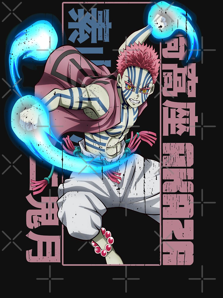 "Akaza" T-shirt for Sale by Limbo-Dx | Redbubble | demon slayer t ...