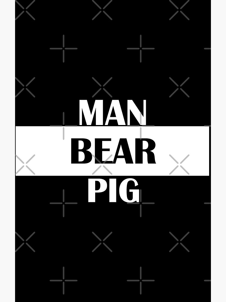 "MAN BEAR PIG - TEGRIDY FARMS EDITION" Sticker by Iskybibblle | Redbubble