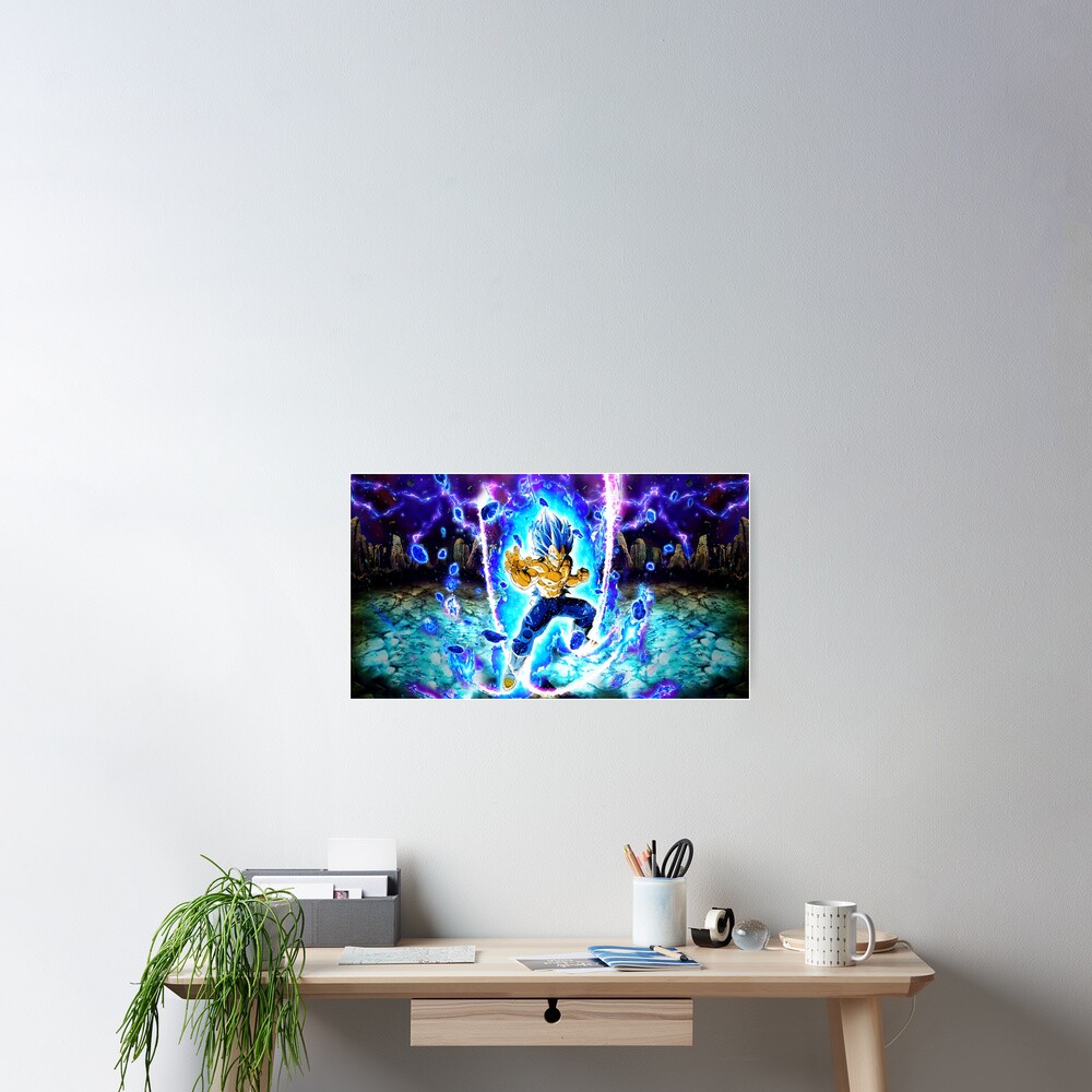 "Vegeta Super Saiyan Blue DBS SSB" Poster for Sale by DrWolfstark ...
