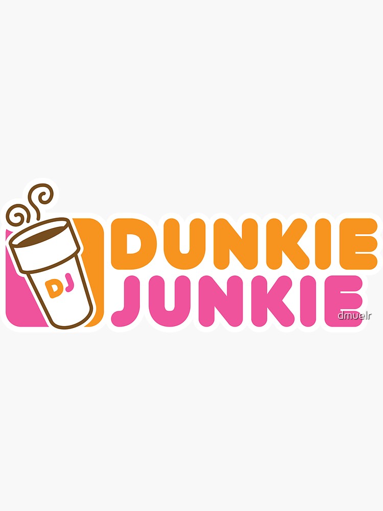 "Dunkie Junkie" Sticker for Sale by dmuelr | Redbubble