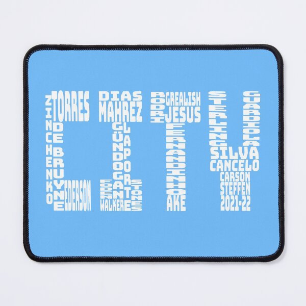 "Manchester City 2021 - 2022" Mouse Pad for Sale by gin3art | Redbubble