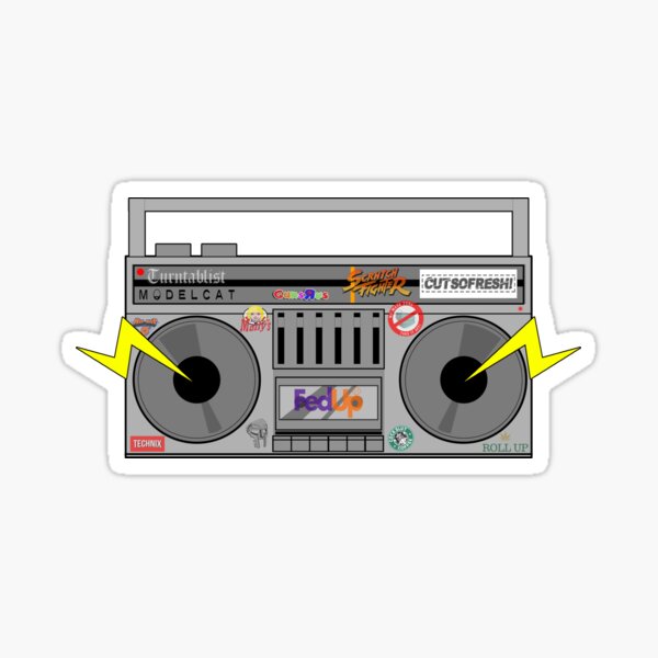 "Ghetto Blaster" Sticker for Sale by modelcat | Redbubble