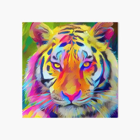 "Rainbow Tiger" Art Board Print for Sale by ethansmith2000 | Redbubble