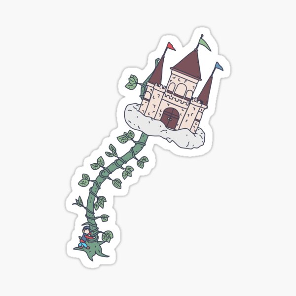 "Beanstalk - Floating Castle - Magical Beans" Sticker for Sale by ...