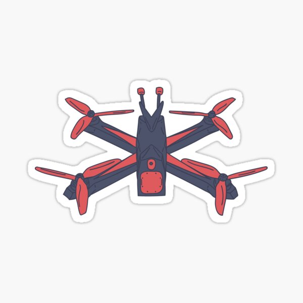 "Drone Racing - Aerial Copter - Radio Controlled" Sticker for Sale by ...