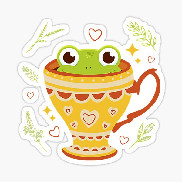 "Frog In A Jar Funny Frogcore" Sticker for Sale by margarettmcgee ...