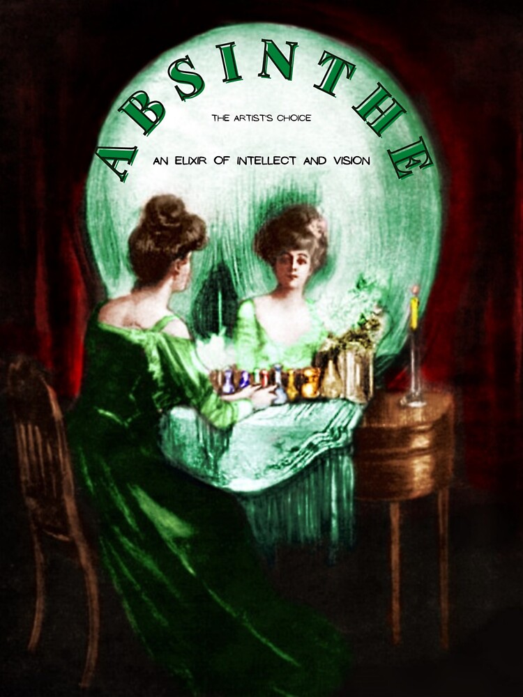 "Vintage 1876 Absinthe Liquor "The Artist's Choice" Elixir Aperitif ...