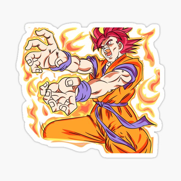 "Goku is the new red" Sticker for Sale by imnegan9 | Redbubble