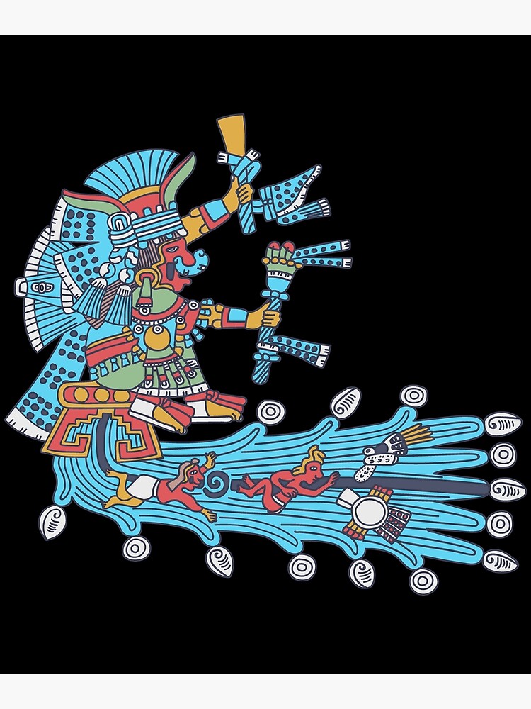 "Chalchiuhtlicue - Aztec Goddess of Water - Aztec Deity" Poster for ...