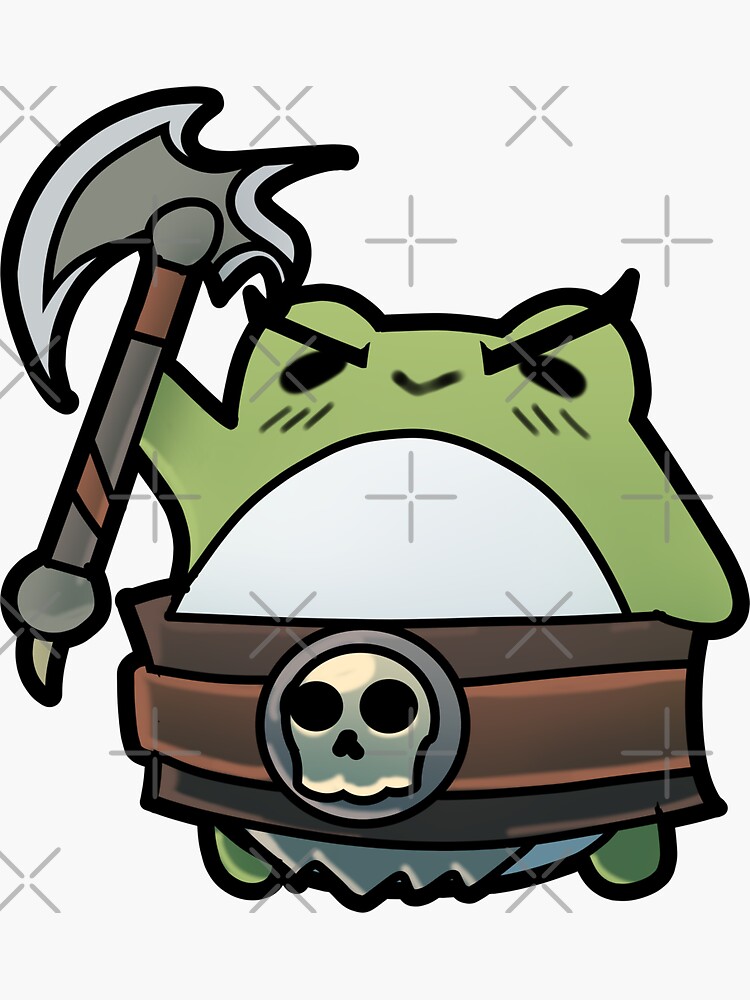 "Barbarian Frog (Textless Version)" Sticker for Sale by Monstralgam ...
