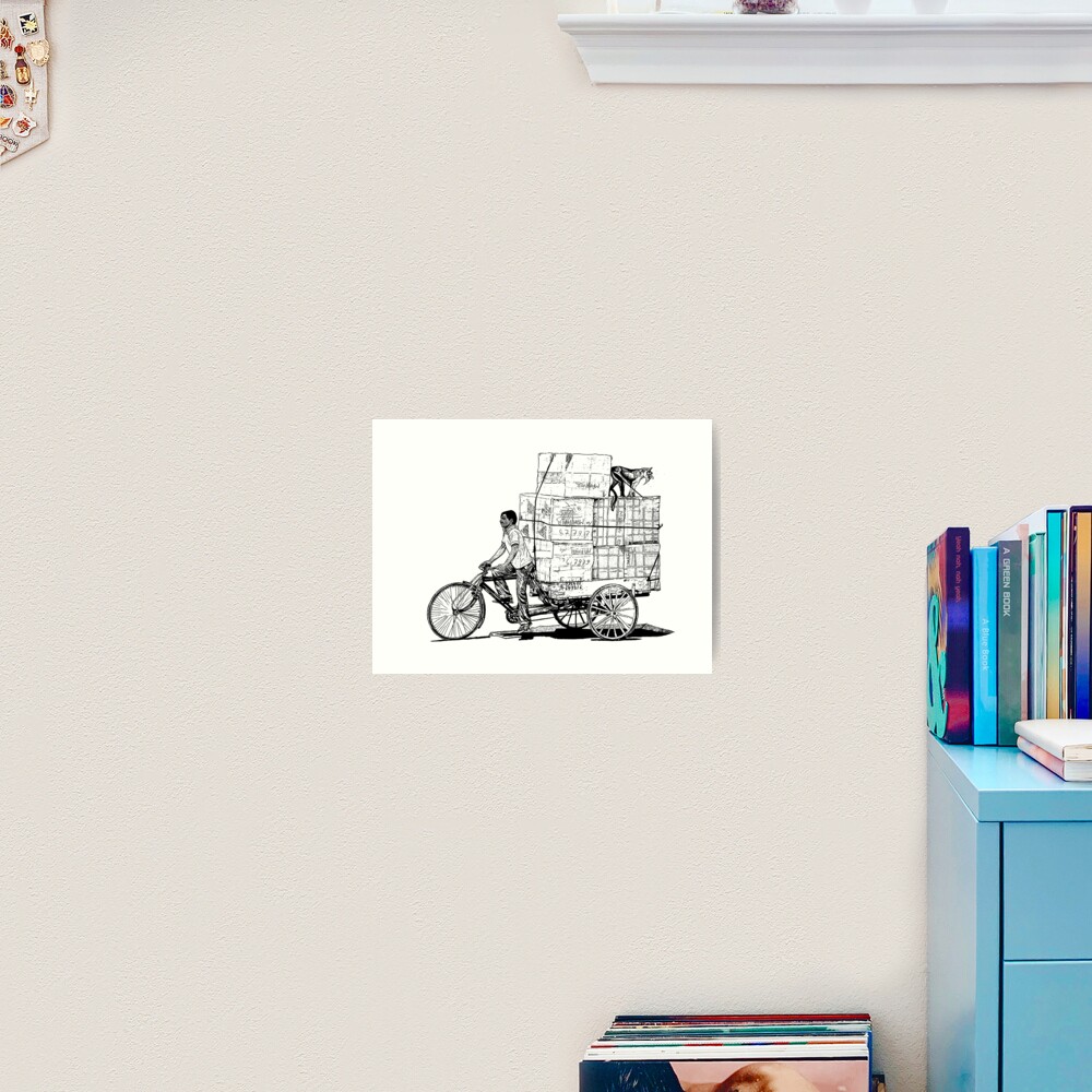 "Rickshaw" Art Print by itchingink | Redbubble