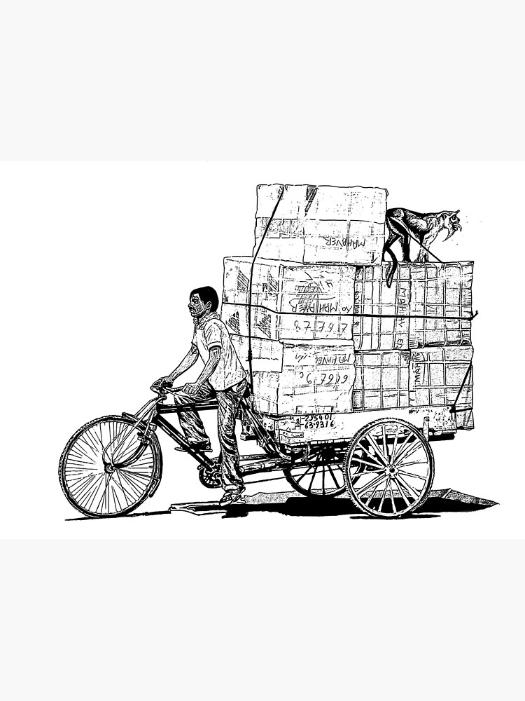 "Rickshaw" Art Print by itchingink | Redbubble