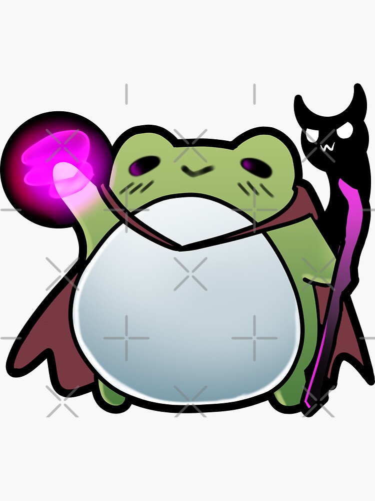 "Warlock Mage WIzard Frog (Textless Version)" Sticker for Sale by ...
