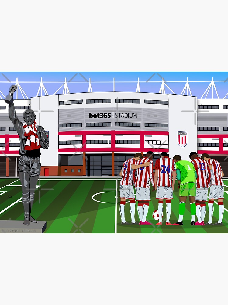 "Stoke City Football Poster, Stock on Trent FC, Football Gift, Soccer ...