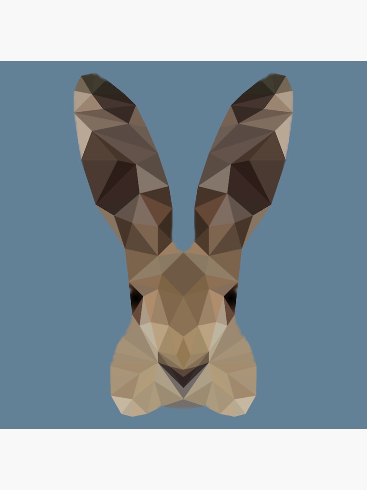 "Rabbit Low Poly Art Work" Sticker for Sale by topdress | Redbubble