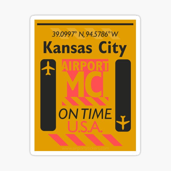 "Kansas City MCI " Sticker for Sale by Aviators | Redbubble