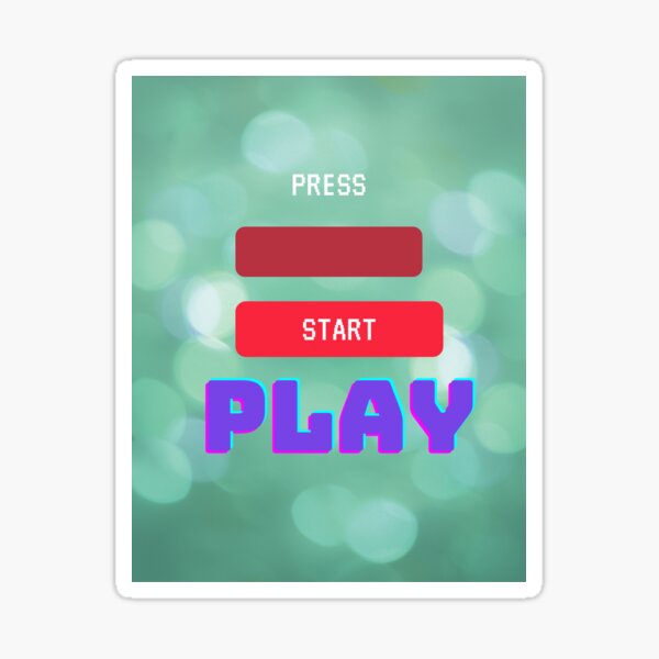 "play" Sticker for Sale by mapacs100 | Redbubble