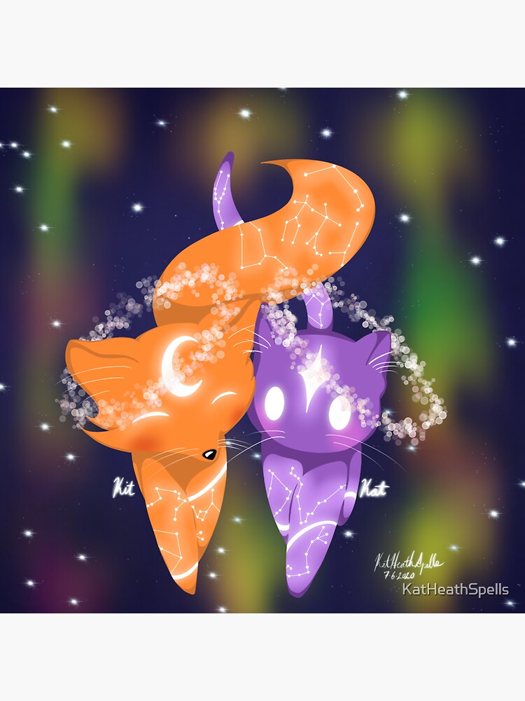 "Kit Kat Galaxy" Sticker for Sale by KatHeathSpells | Redbubble