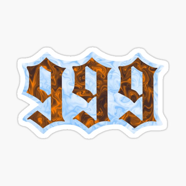 "999" Sticker for Sale by BBouletDesign | Redbubble