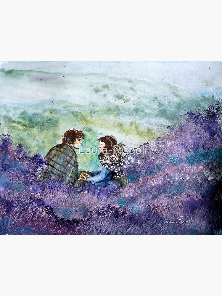 "watercolor painting by Laura Rispoli Scottish Highlands Misty Hills of ...