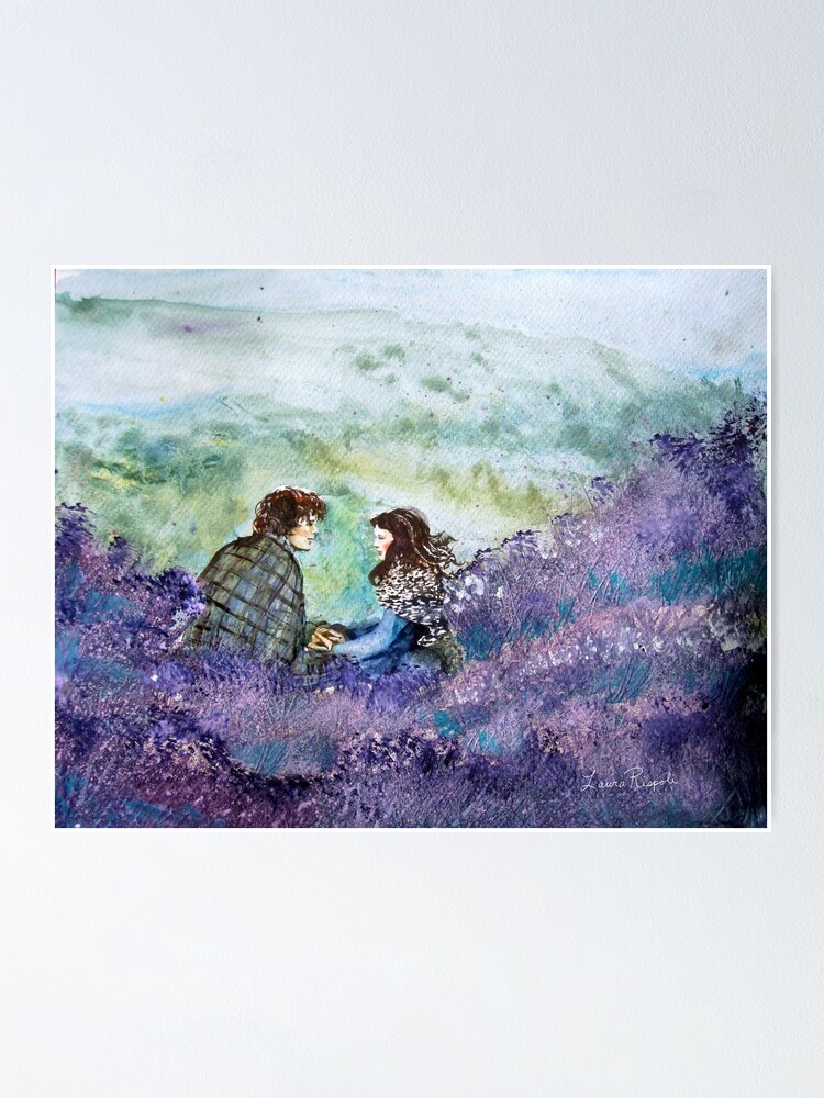"watercolor painting by Laura Rispoli Scottish Highlands Misty Hills of ...