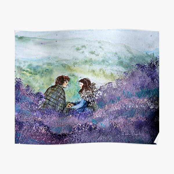 "watercolor painting by Laura Rispoli Scottish Highlands Misty Hills of ...