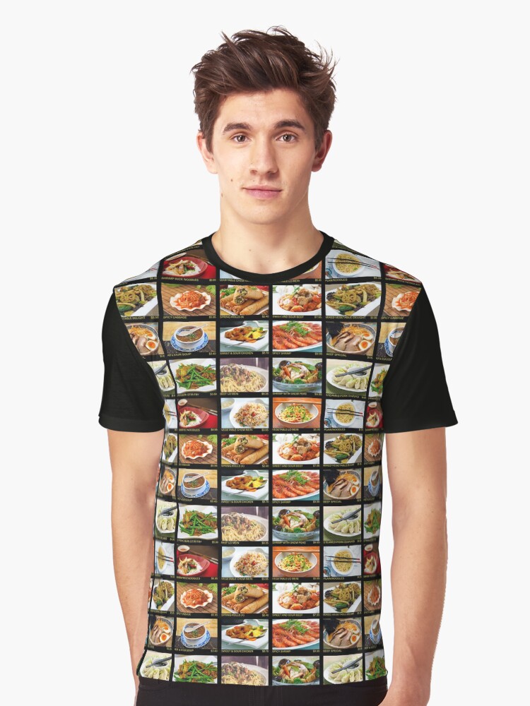 "Chinese Take Out Restaurant Menu Board" Graphic T-Shirt for Sale by ...