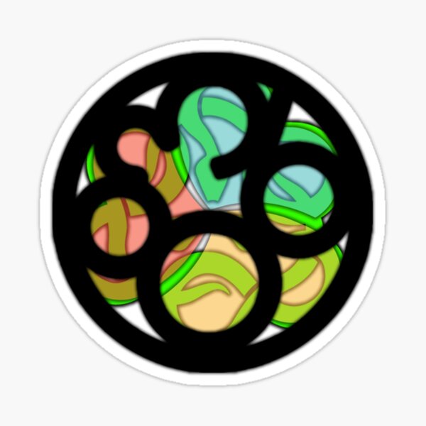 "Project 863 - 863 Emblem + Syntec Clover + Syphus Snakes" Sticker for ...