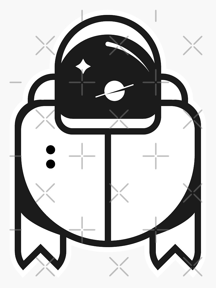 "Astrobot" Sticker for Sale by orbitalpixel | Redbubble