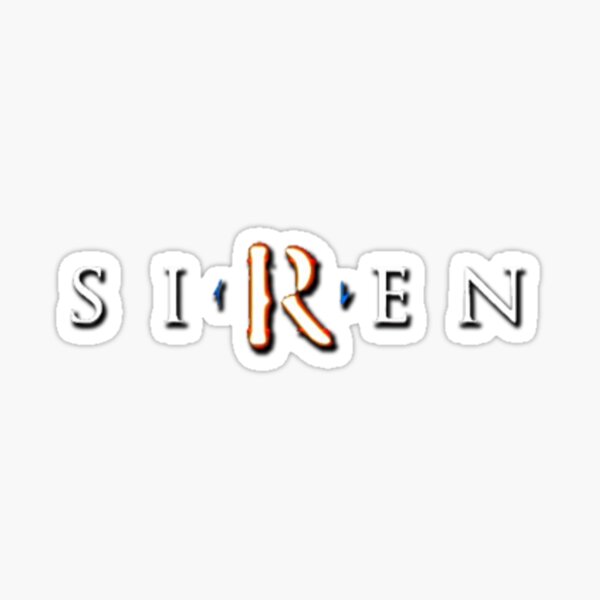 "SIREN" Sticker for Sale by Design-By-Dan | Redbubble