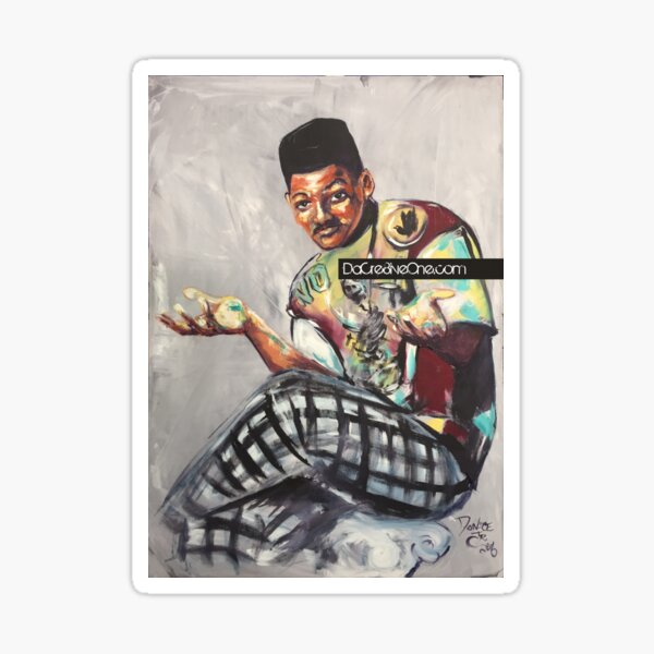 "Fresh Prince Sticker" Sticker by DaCre8iveOne | Redbubble