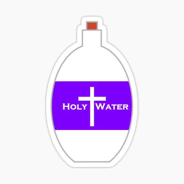 "Holy Water Jesus Christ" Sticker by tommyss | Redbubble