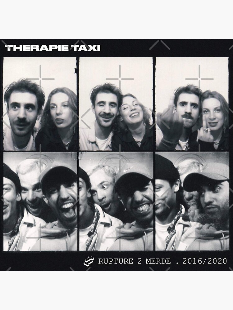 Sticker « TERAPIE TAXIE RUPTURE 2 MERDE », par tyskart | Redbubble