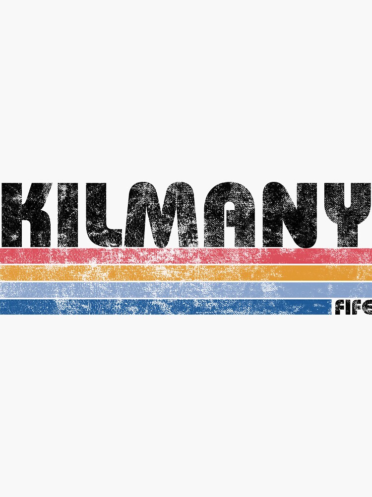 "Kilmany, Fife, Scottish Town" Sticker for Sale by kestrelsalmon ...