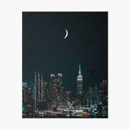 "NYC NIGHT VIEW" Art Board Print for Sale by Stoptostare | Redbubble