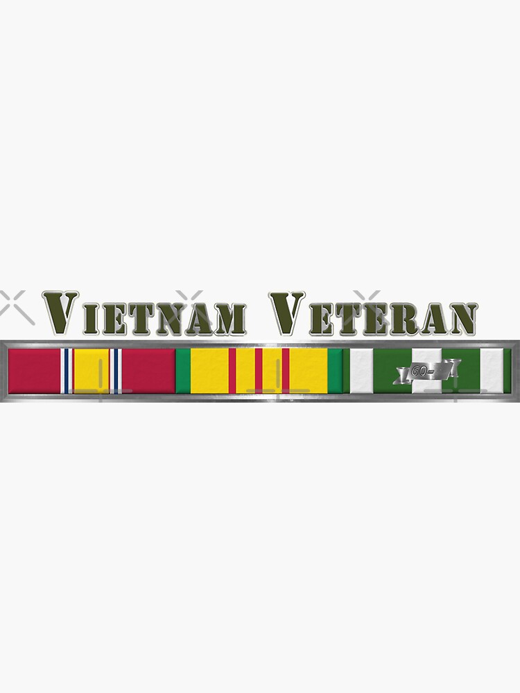 " Vietnam Veteran " Sticker for Sale by SoldierAlways | Redbubble