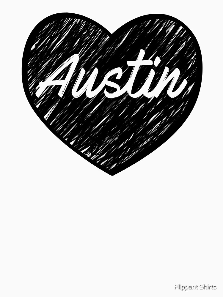 "I Love Austin - I Heart ATX (Cursive)" T-shirt by ggshirts | Redbubble