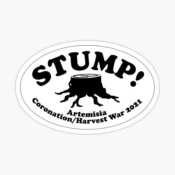 "Stump! " Sticker for Sale by tkschenck | Redbubble