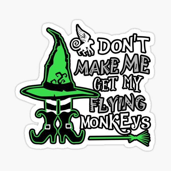 "My Flying Monkeys" Sticker by KsuAnn | Redbubble