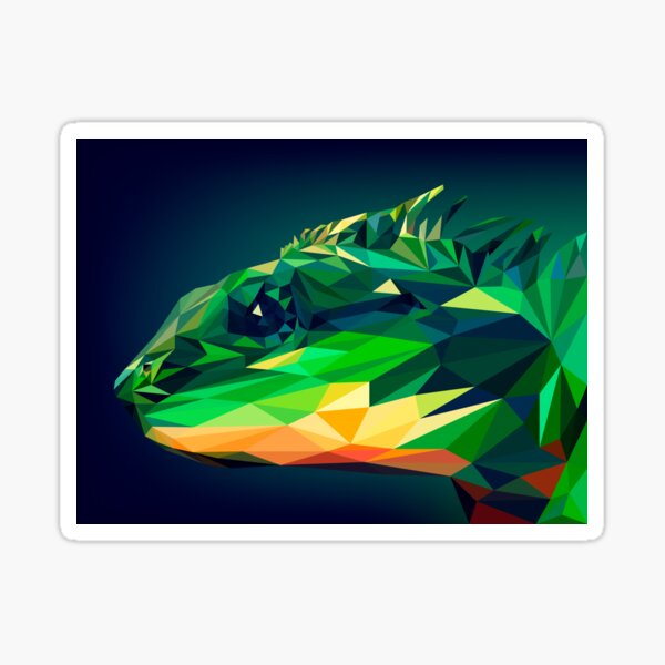 "Geometric Lizard" Sticker for Sale by TORONTOTOKYO | Redbubble
