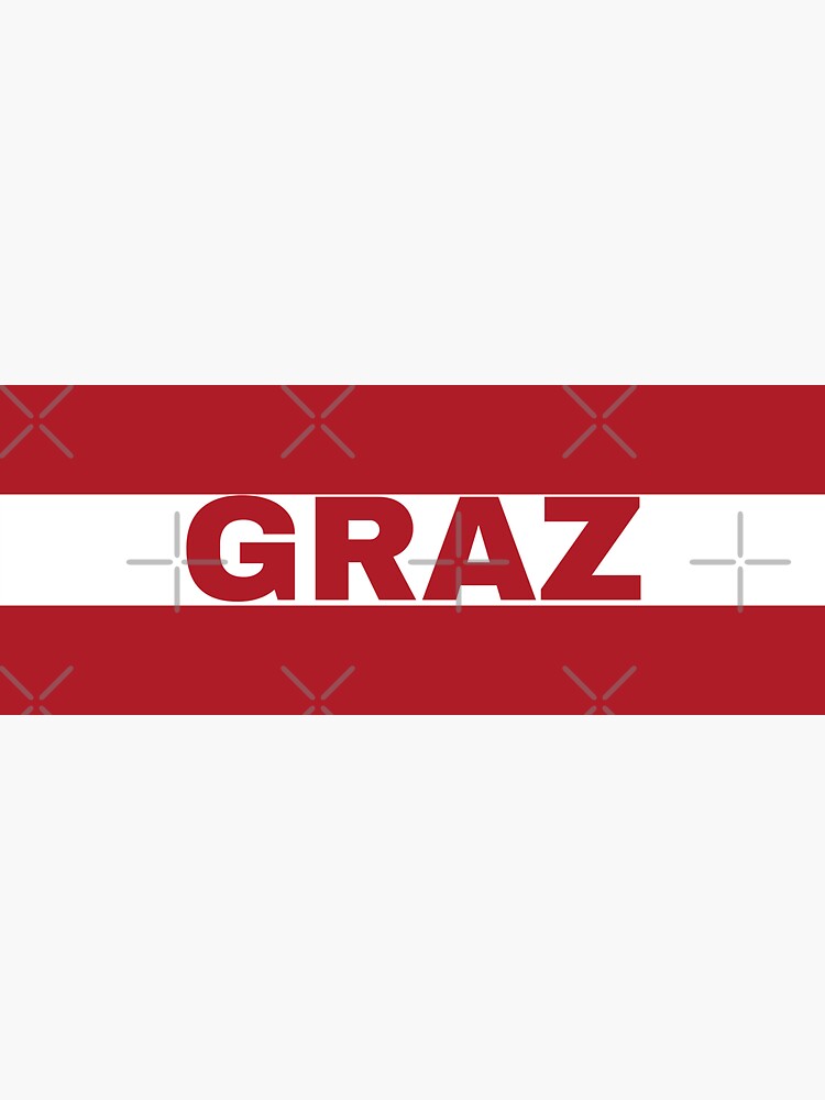 "Graz City in Austrian Flag" Sticker for Sale by aybe7elf | Redbubble