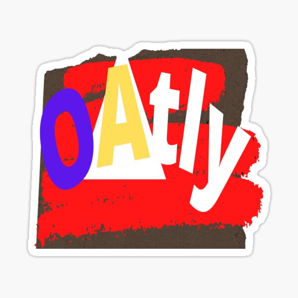 "Oatly" Sticker for Sale by Alaazeen | Redbubble