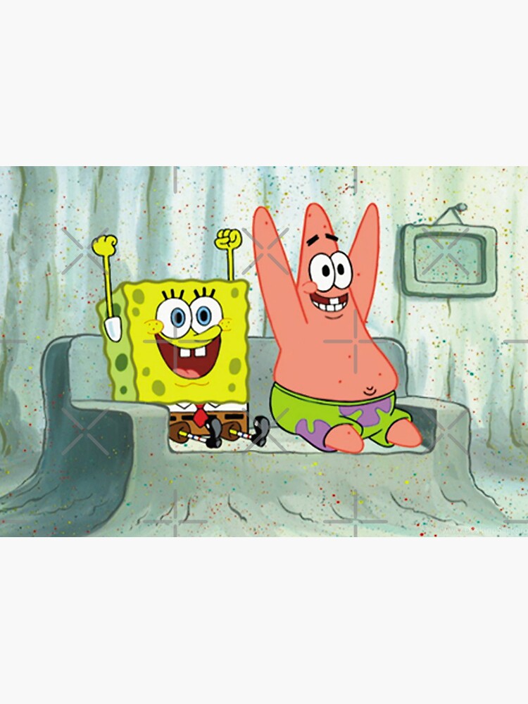 "Patrick and Spongebob on the couch" Sticker for Sale by martimmendes ...