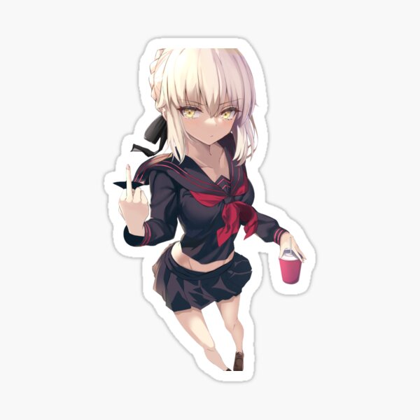 "Fate \ Saber Alter" Sticker for Sale by holeArt | Redbubble