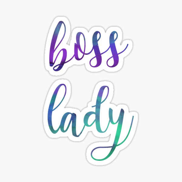 "Boss Lady" Sticker by jenniferzalzal | Redbubble