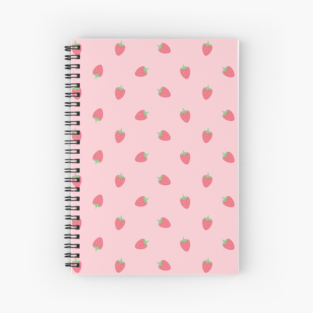 "Strawberries Kawaii Cute Pastel Pink Cottagecore Aesthetic Small ...