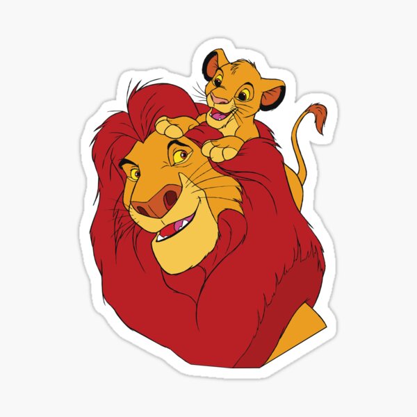 "The Lion King simba" Sticker for Sale by Benomi | Redbubble