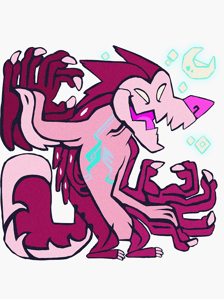 "Werewolf glyph" Sticker for Sale by LeLoupGarou | Redbubble